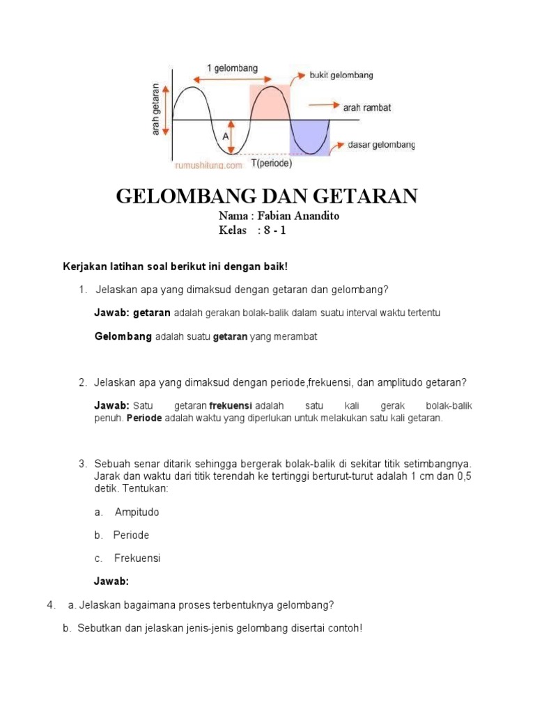 Konsep Dasar Getaran dan Gelombang | PDF | Kajian Bahasa Asing | Seni