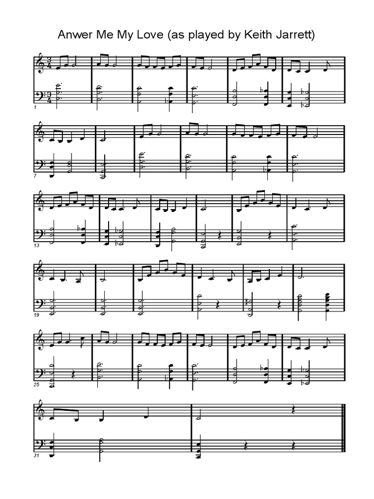 Answer Me My Love | PDF