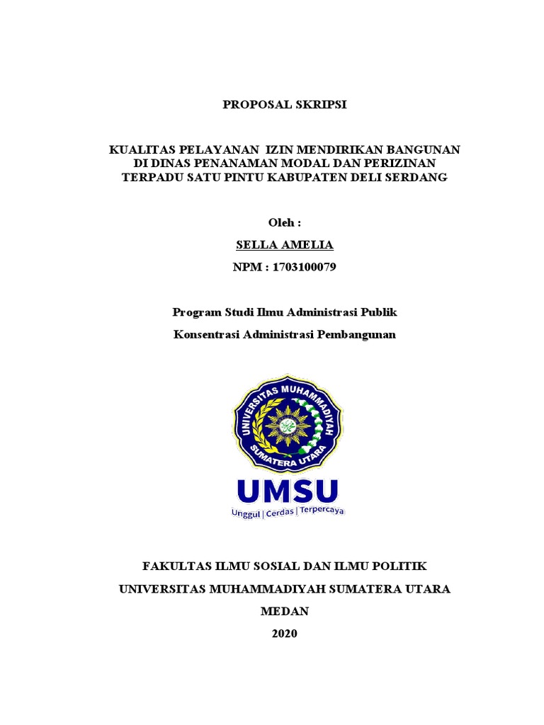 Proposal Mini Skripsi | PDF
