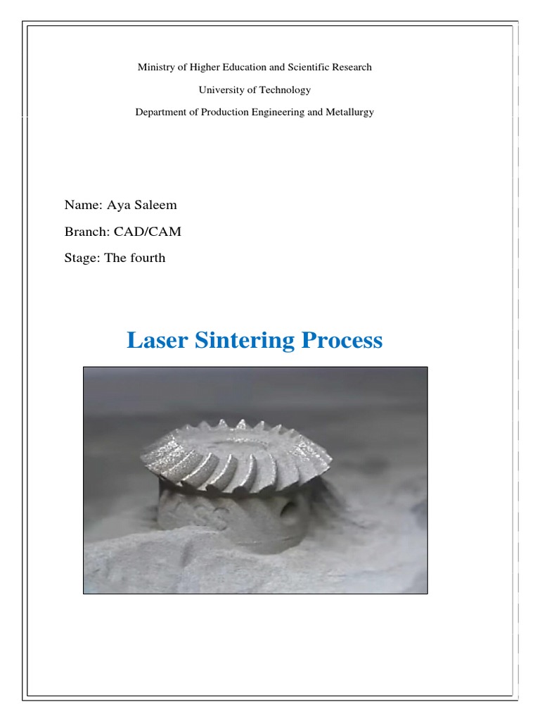 SLS Process | PDF | Chemistry | Physical Sciences