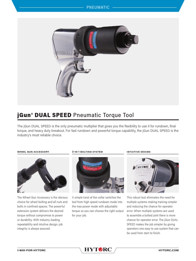 Jgun DUAL SPEED-cut Sheet | PDF | Torque | Transmission (Mechanics)