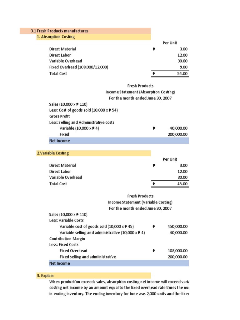 SCM Chap 3 Probs 1-3 | PDF | Cost Of Goods Sold | Net Income