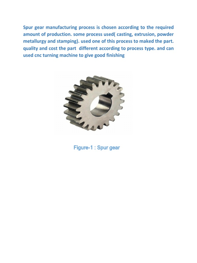 Spur Gear | PDF