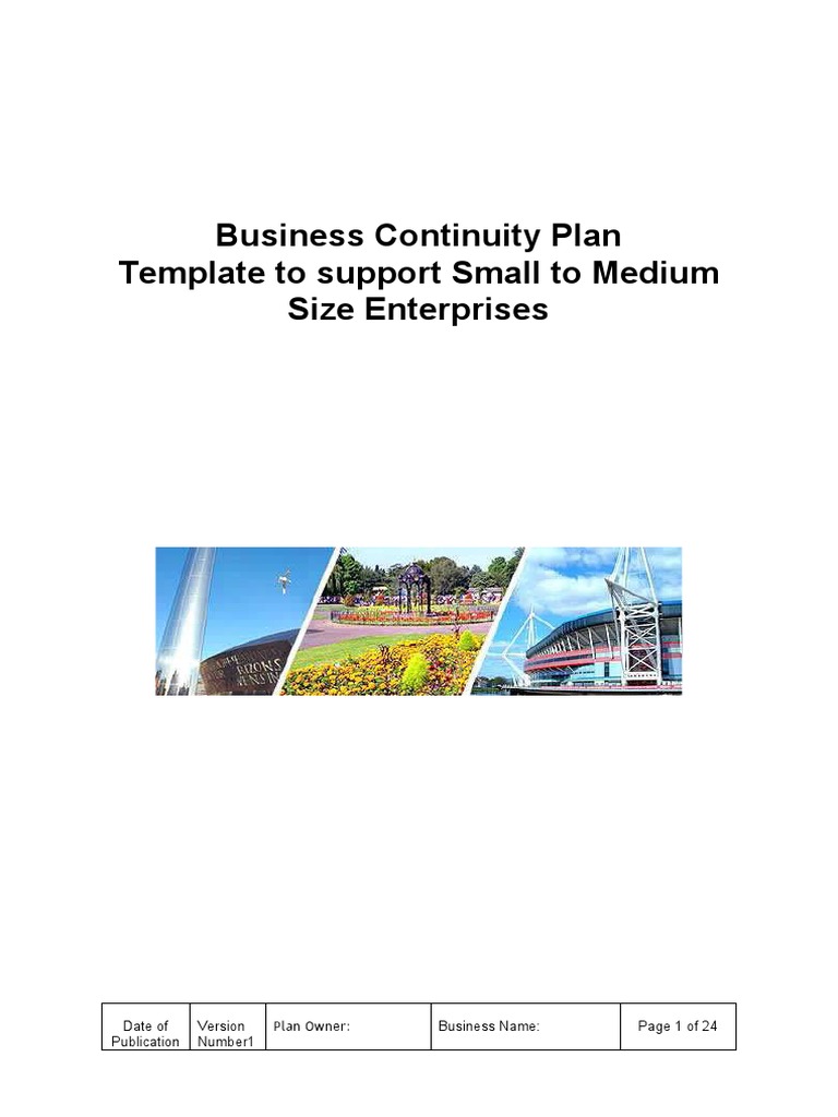 Business Continuity Plan Template | PDF | Risk | Insurance