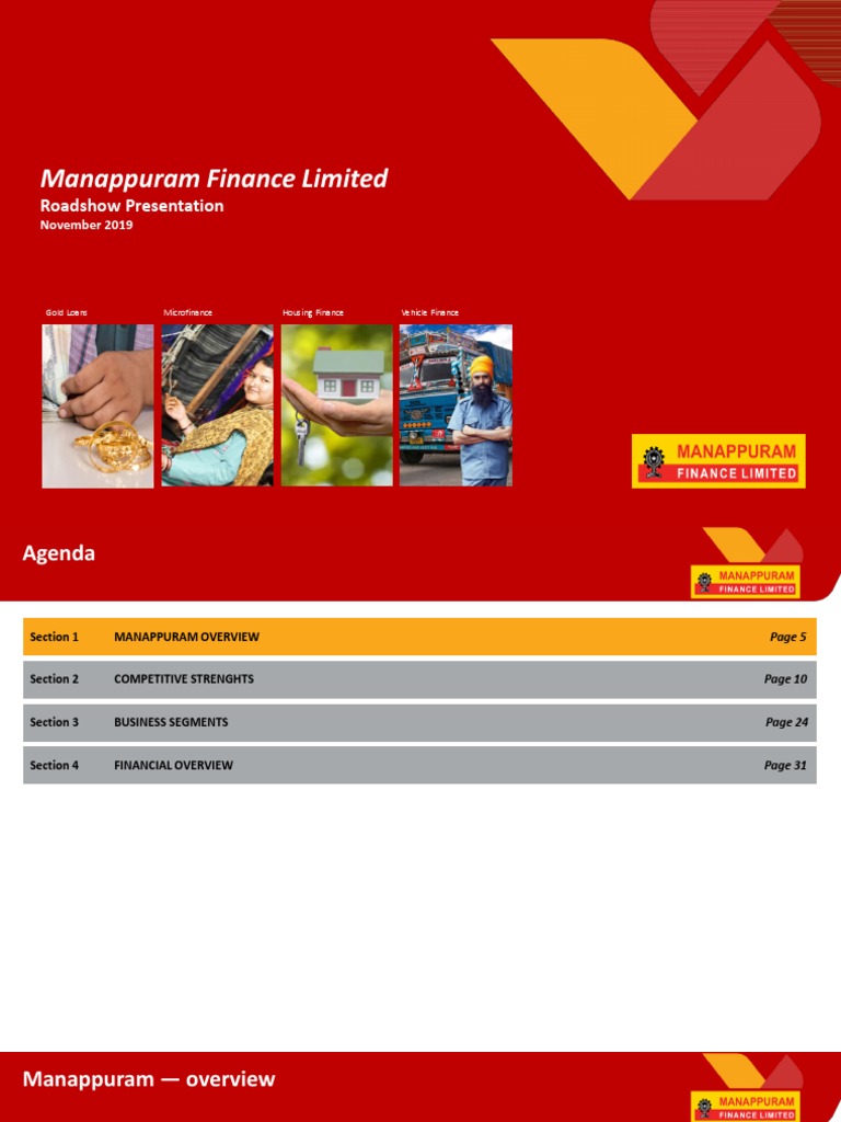 Manappuram Finance - Corporate Presentation - Nov 2019 | PDF ...