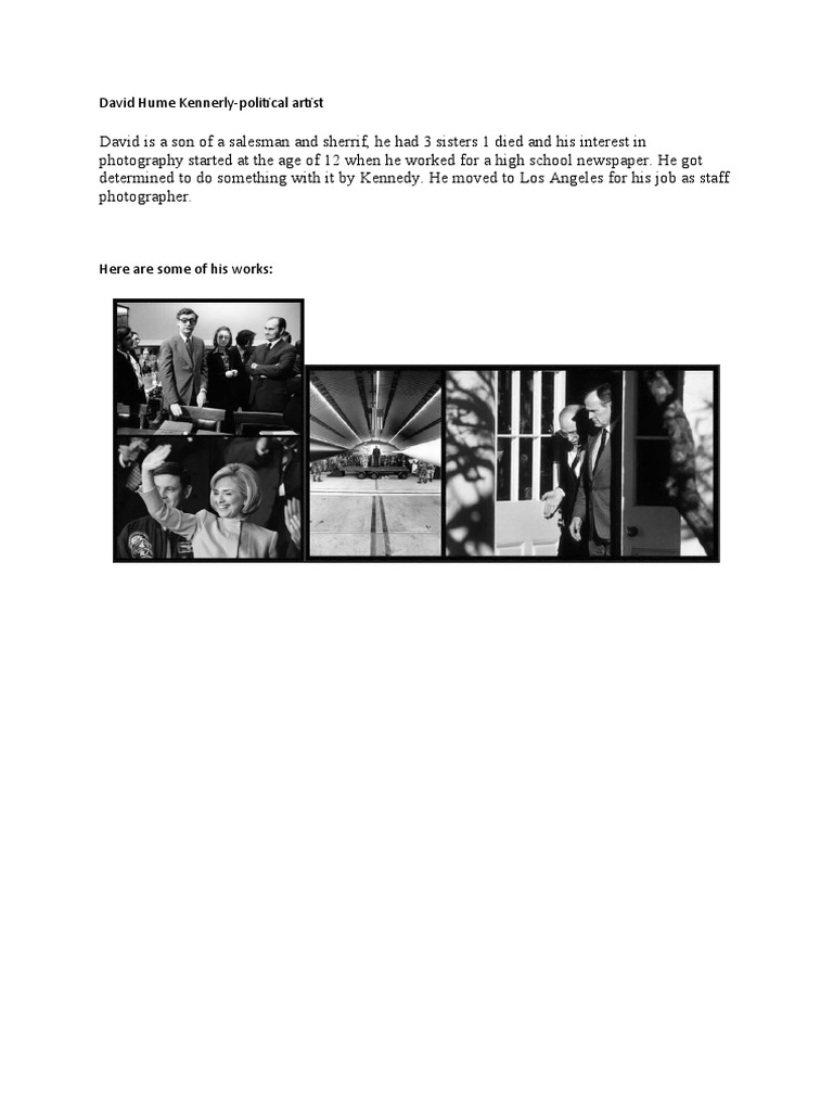 David Hume Kennerly | PDF | Mystery, Thriller & Crime Fiction