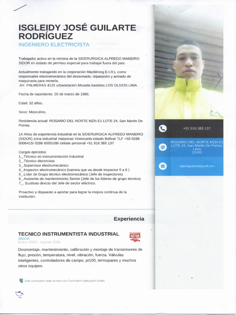 CV Jose Guilarte | PDF