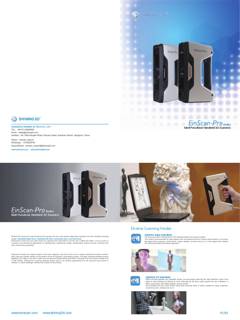 Multi-Functional Handheld 3D Scanners | PDF | Image Scanner | 3 D ...