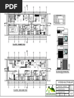 Plano Planta Habitacion - Cocina - Baños - Sala Comedor | PDF