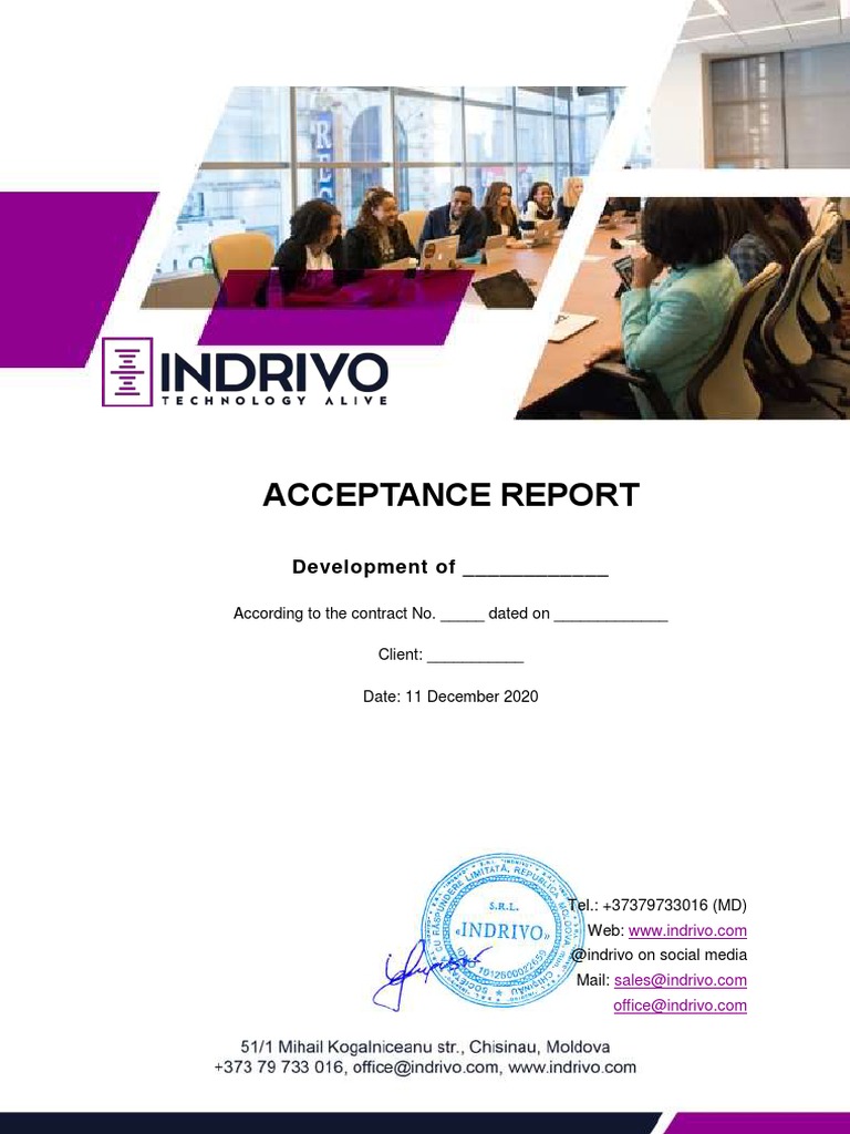 IND-PMO-T-004 - Project Acceptance Report en | PDF | Information ...