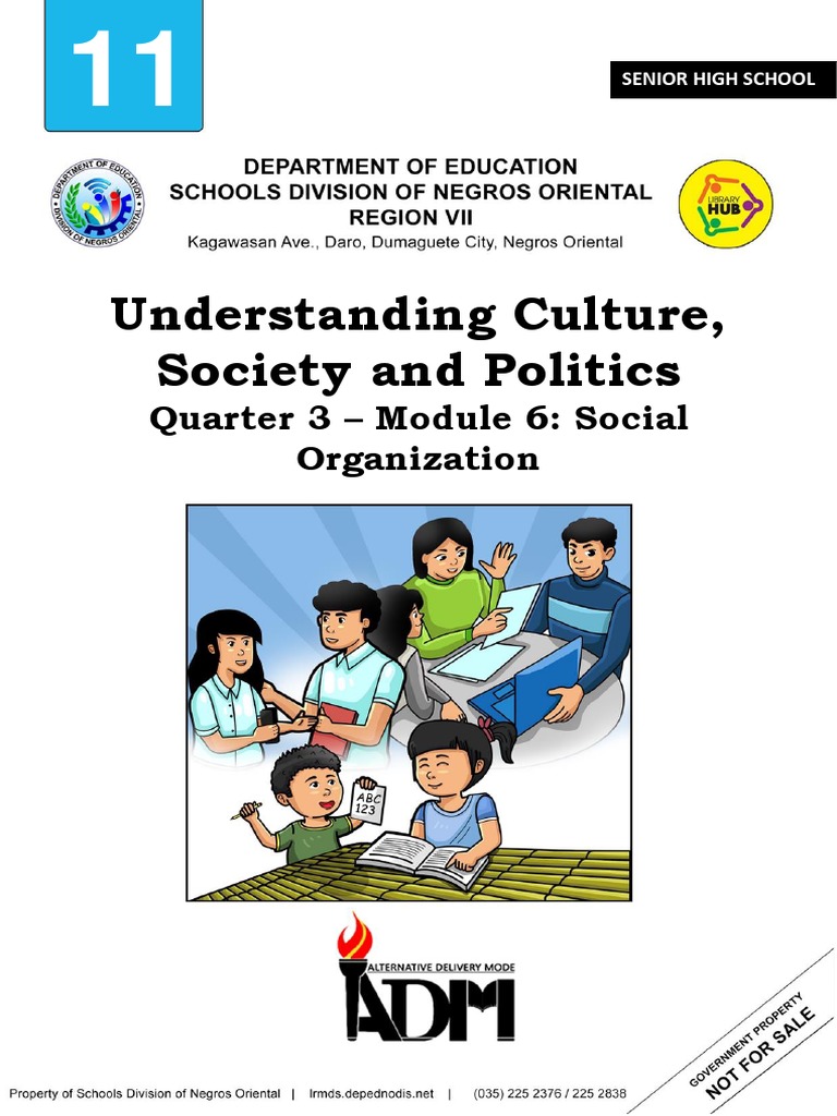 UCSP 11 Q3 Module 6 Social Organization | PDF | Social Group | Social ...