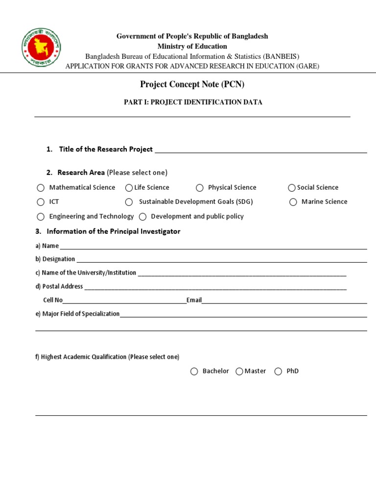 PCN Form Word Format | PDF | Science And Technology | Science