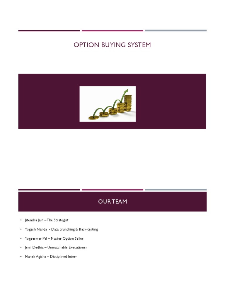 Option Buying Final | PDF | Option (Finance) | Risk