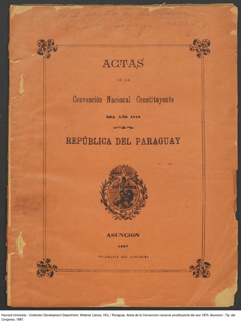 Paraguay 1870, Constitución | PDF