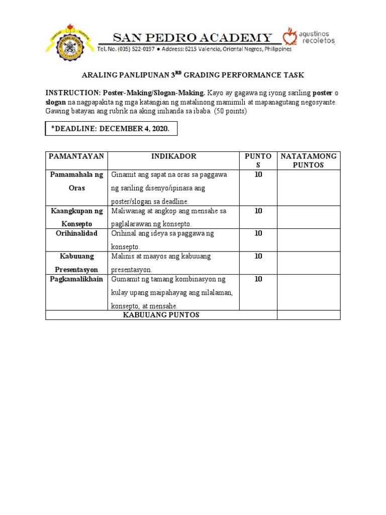 Ap 3RD Grading Project | PDF