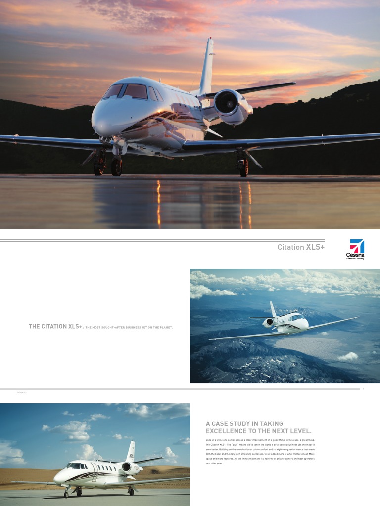 Citation XLS Brochure | PDF | Cockpit | Takeoff