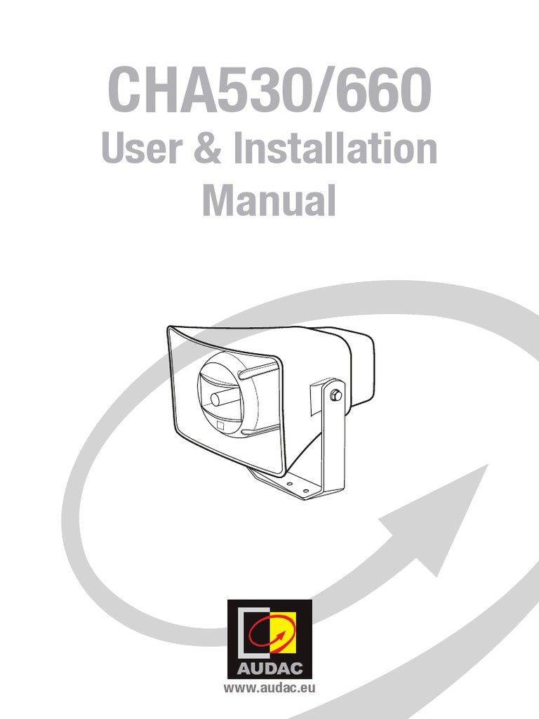 CHA530/660 Loudspeaker Manual | PDF | Loudspeaker | Electrical Connector