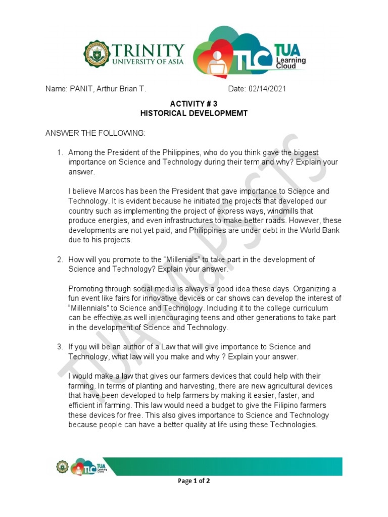 Activity No 3 Applying Understanding Pdf