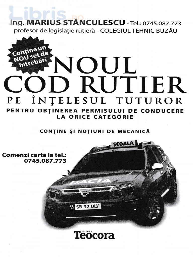 Noul Cod Rutier 2019 Pe Intelesul Tuturor - Marius Stanculescu | PDF