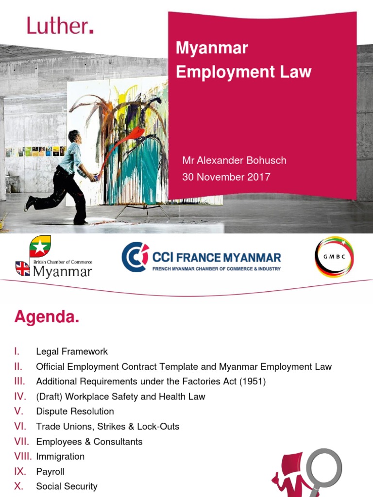 Myanmar Employment Law Guide | PDF | Overtime | Employment