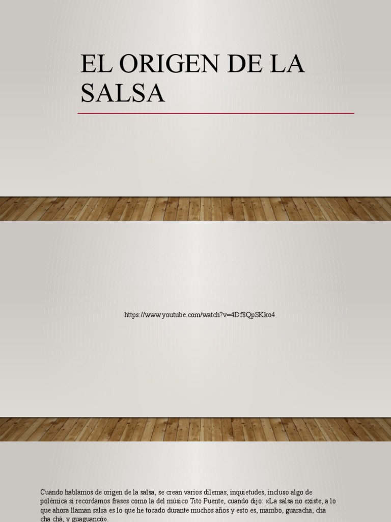 El Origen de La Salsa | PDF | Subgéneros musicales | Musica Popular