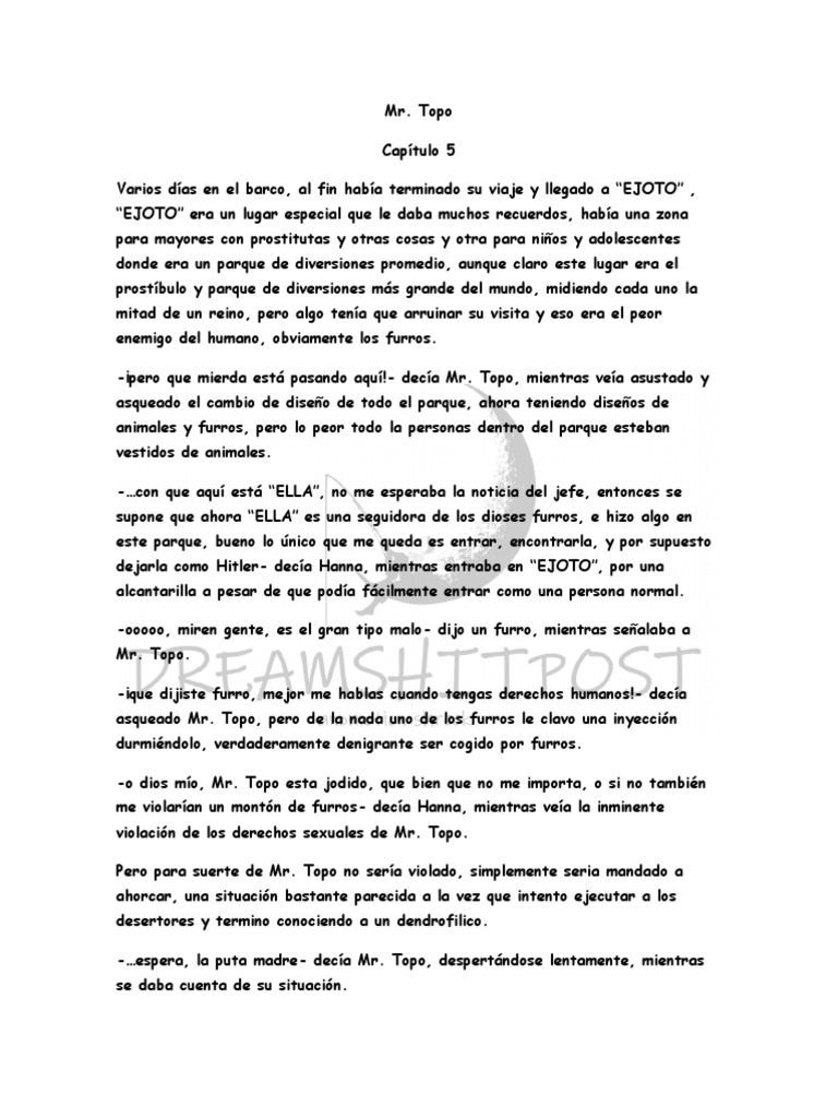 Mr. Topo Cap 5 | PDF | Sexo | Bienestar