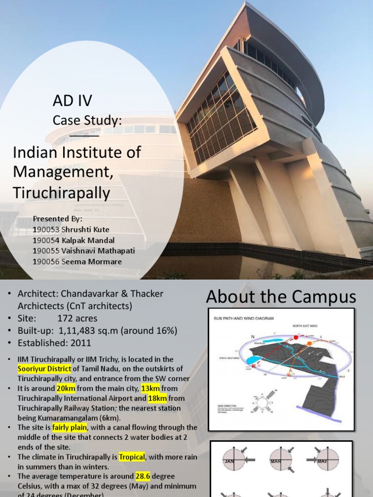 IIM Trichy Case Study | PDF | Building Insulation | Natural Environment