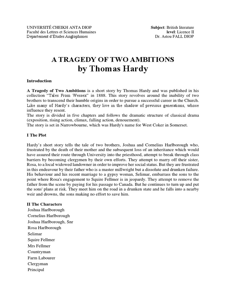 ASTOU FALL - A Tragedy of Two Ambitions | PDF | Religion And Belief