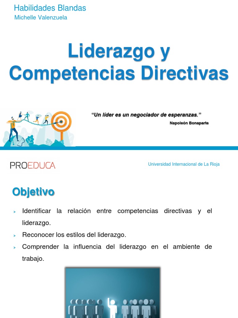 Tema 2 Liderazgo y Competencias Directivas | PDF | Liderazgo | La ...