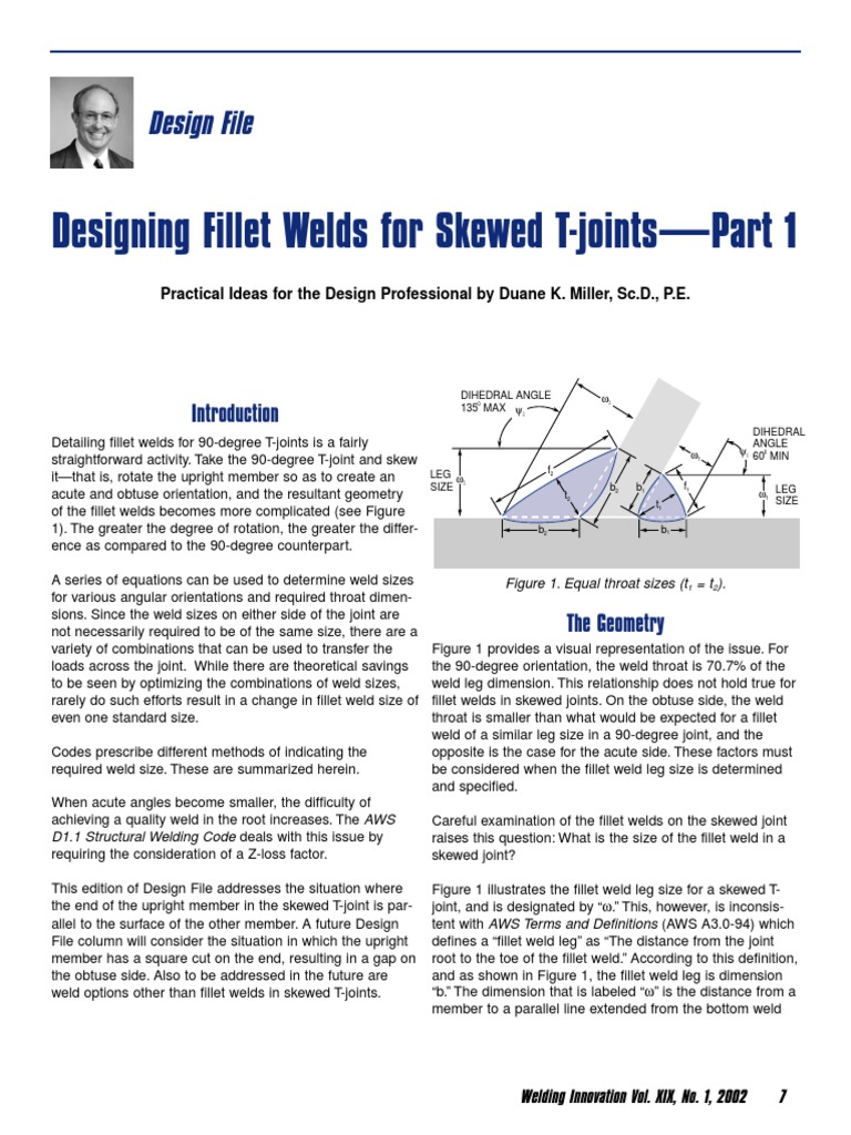 1 - PDFsam - Designing Fillet Welds For Skewed T-Jointsâ - Part 1 - The ...