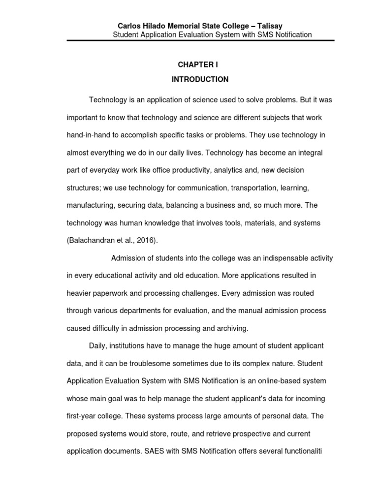 Final Student Application Evaluation System With SMS Notification | PDF ...