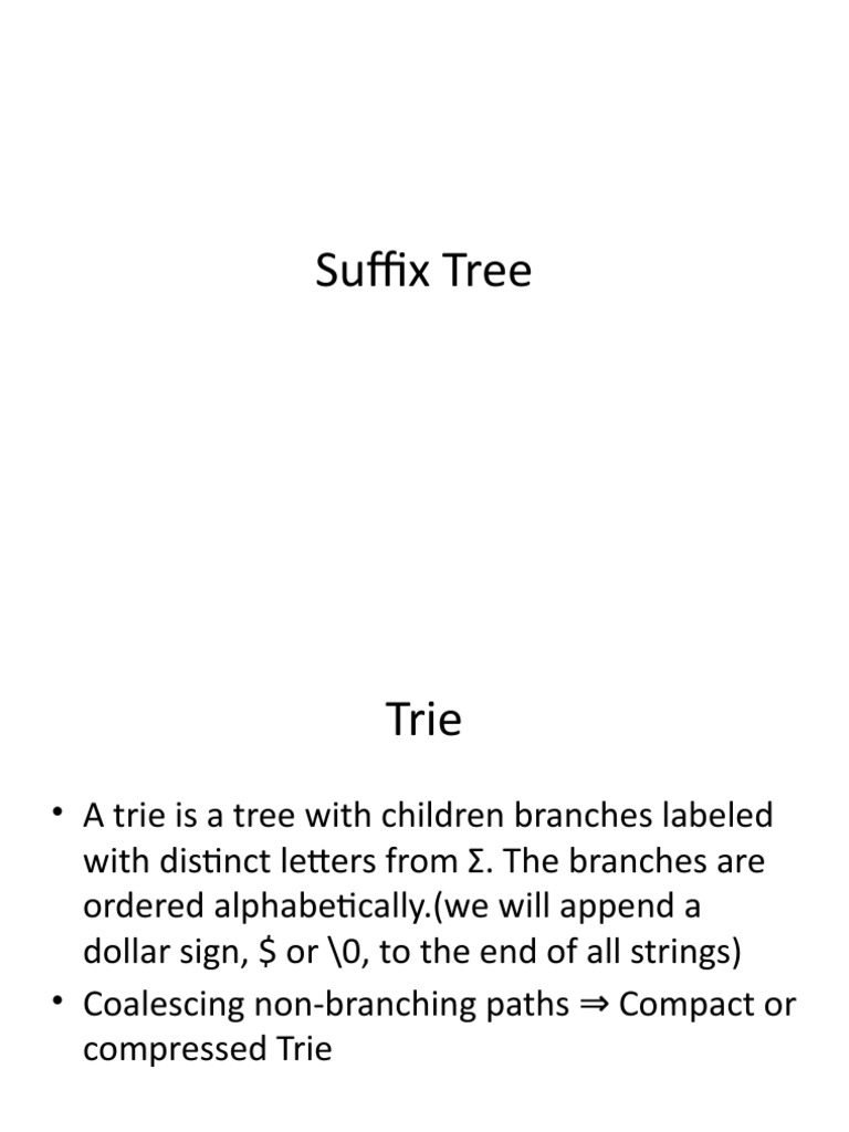 6 Suffix Tree Pdf String Computer Science Metalogic