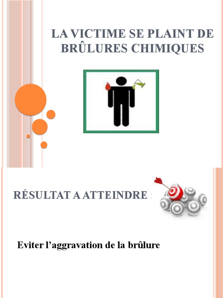 La Victime Se Plaint de Brûlures Chimiques | PDF