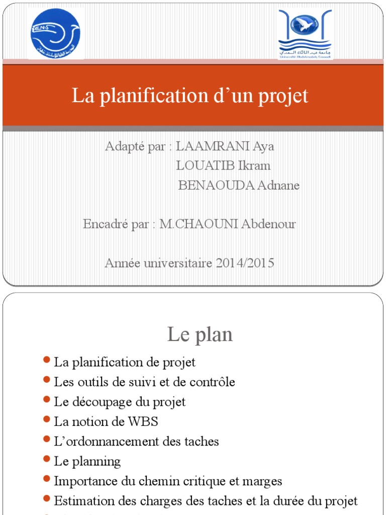 La Planification D - Un Projet | PDF | Planification | Gestion de projet