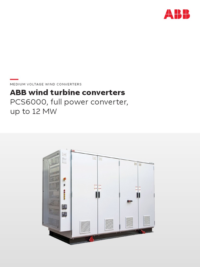 ABB Wind Turbine Converters: PCS6000, Full Power Converter, Up To 12 MW ...