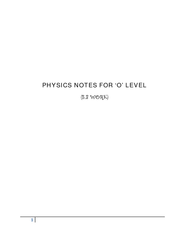 O Level Physics Notes: Waves Overview | PDF | Waves | Refraction