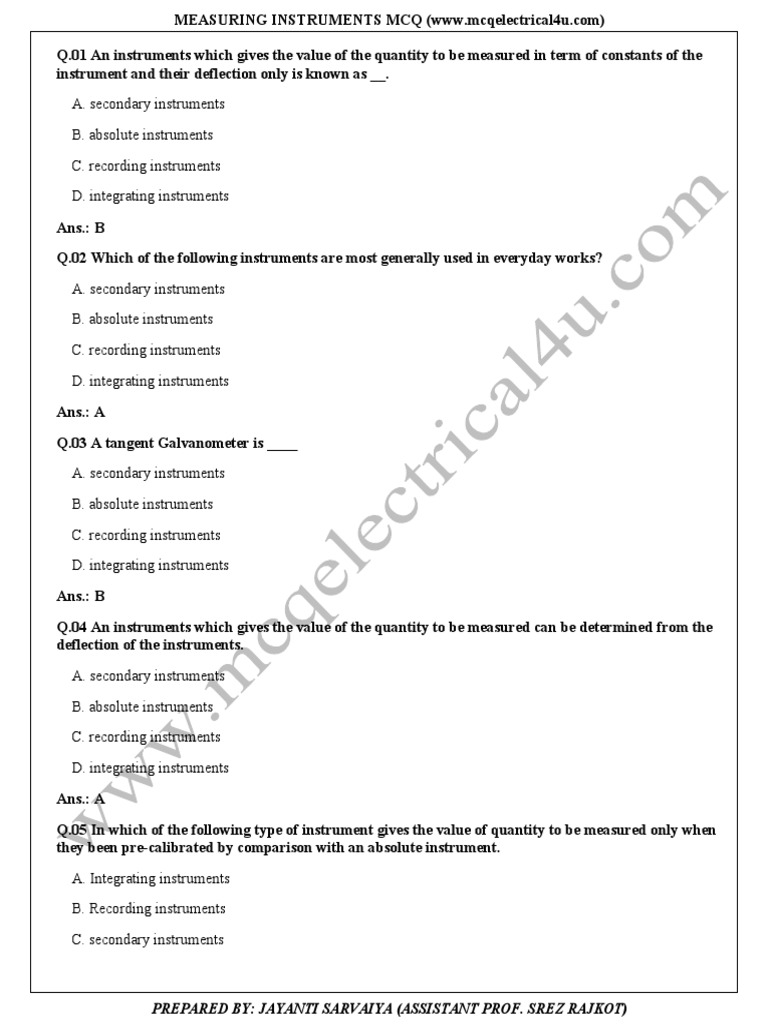 Measuring Instruments Download Free Pdf Inductor Inductance