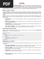O Level Project HTML Programe PDF | PDF | Html | Html Element