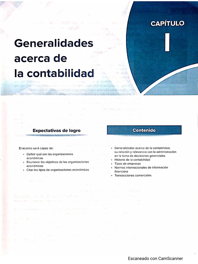 Cap. 1 Contabilidad General | PDF