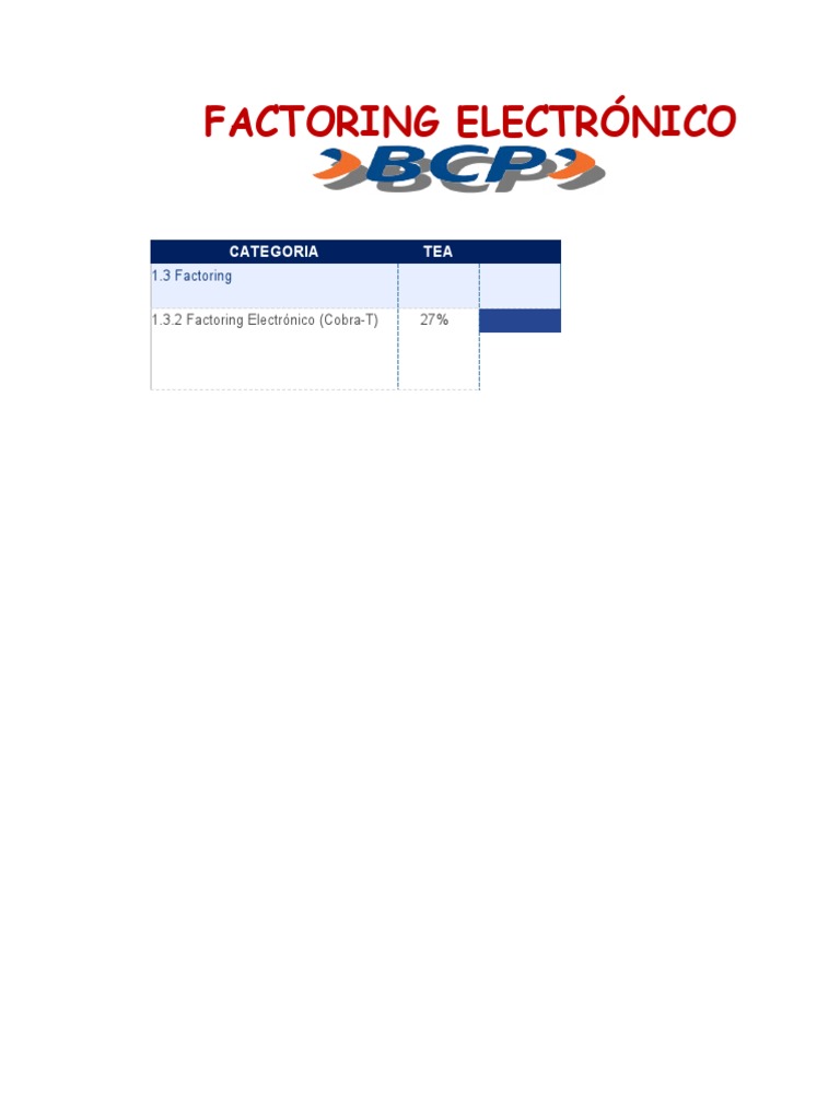 Factoring Electronico-Bcp | PDF