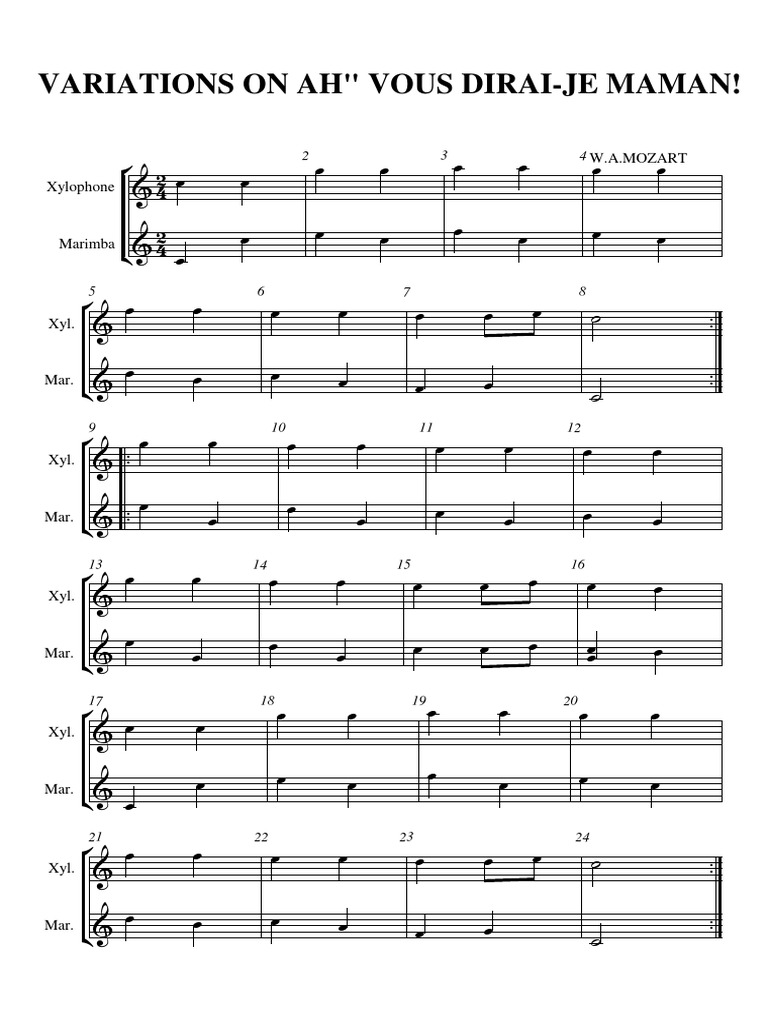 Mozart Variation | PDF