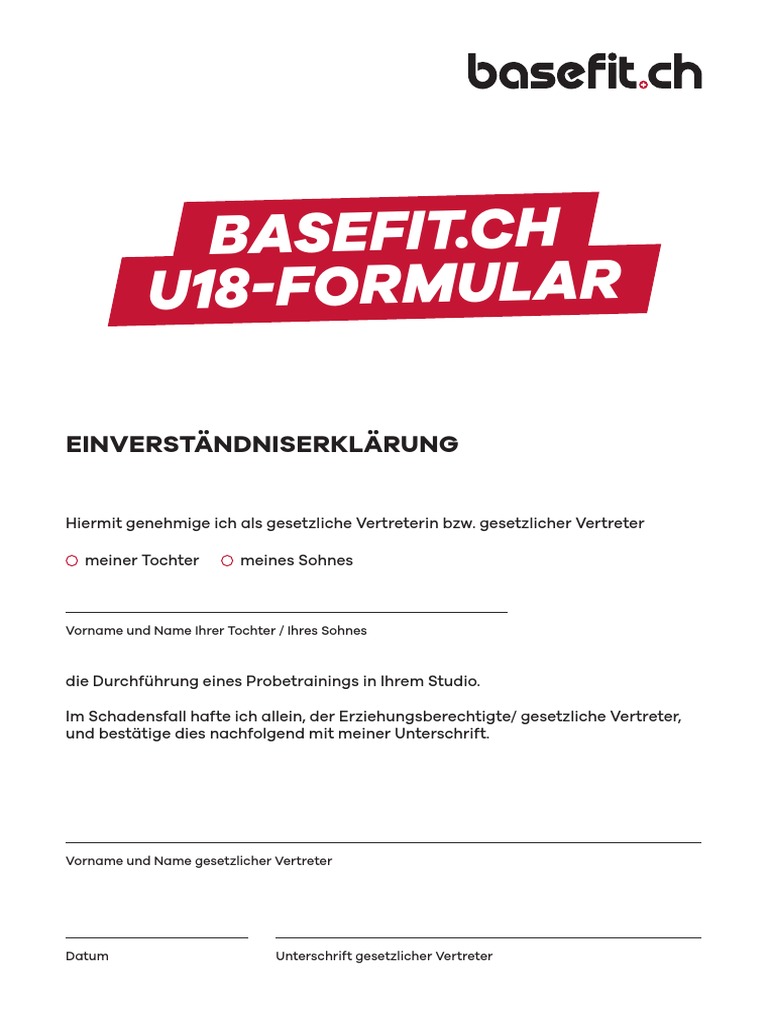 De U18 Formular | PDF