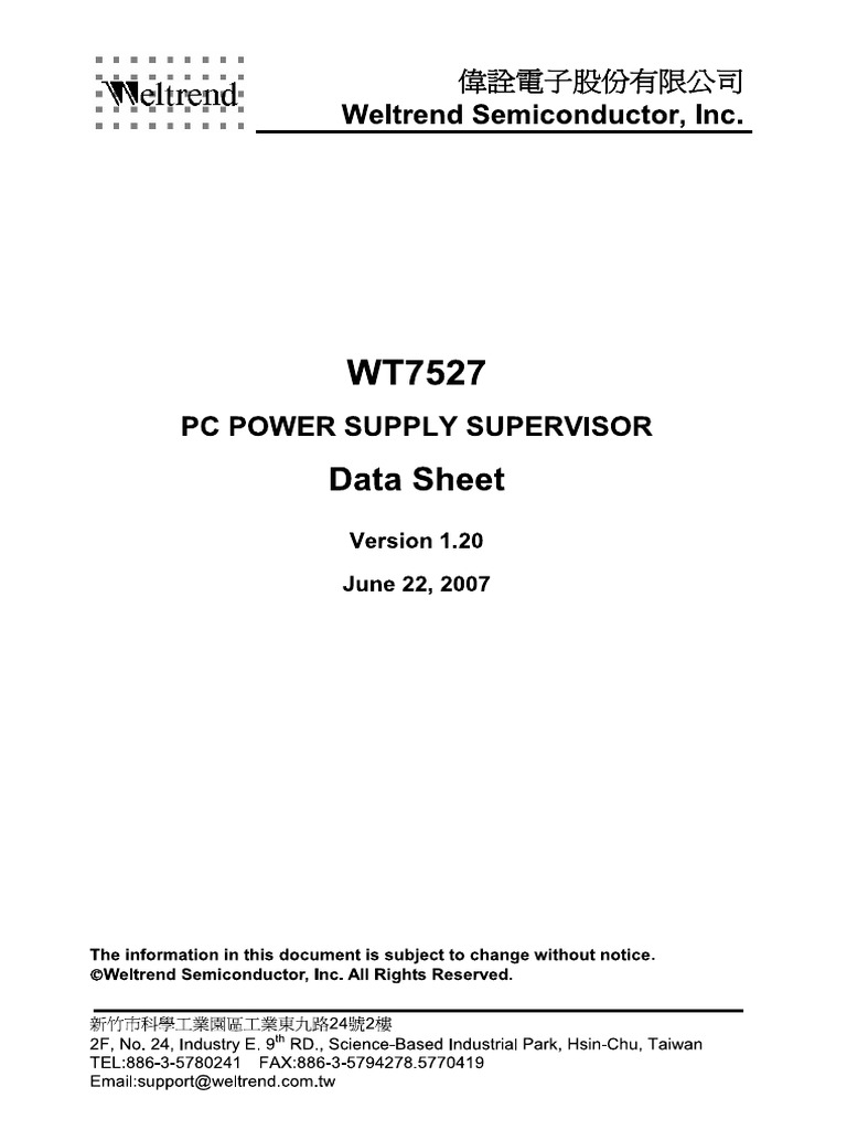 WT7527 | PDF
