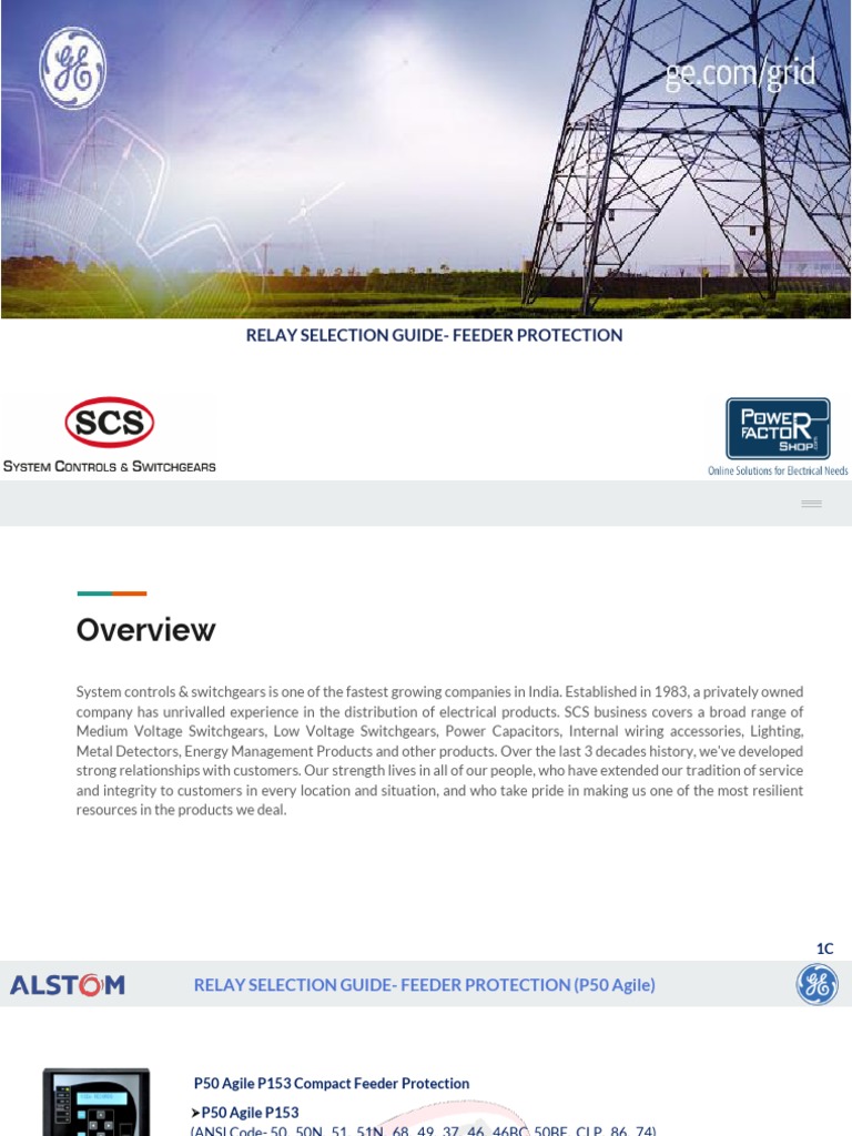 1-1C Relay Selection Guide-Feeder Protection | PDF | Relay | Electronics