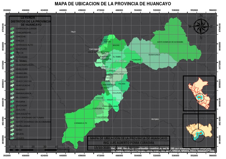 Mapa de Ubicacion de Huancayo | PDF