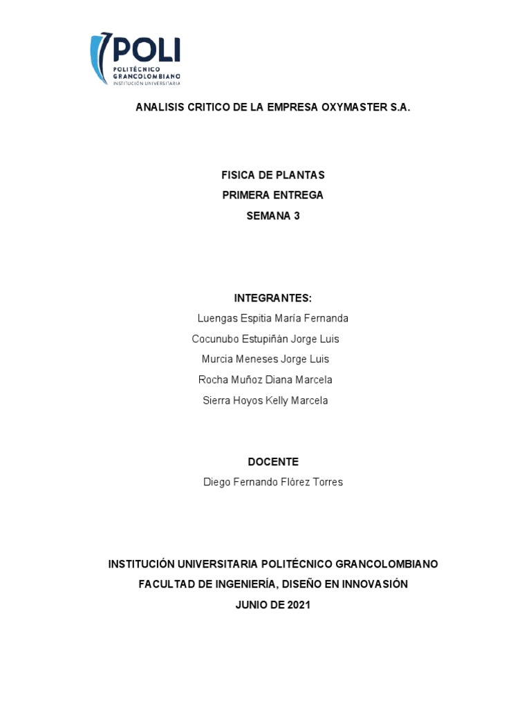 Análisis de Procesos en OxyMáster S.A. | PDF | Estadísticas | Calidad ...