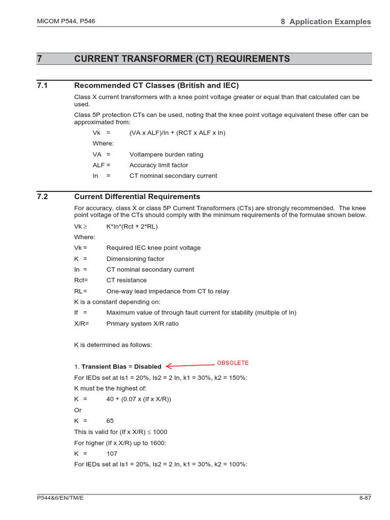 ALSTOM CT Calculation Guide | PDF | Electrical Components | Electric Power