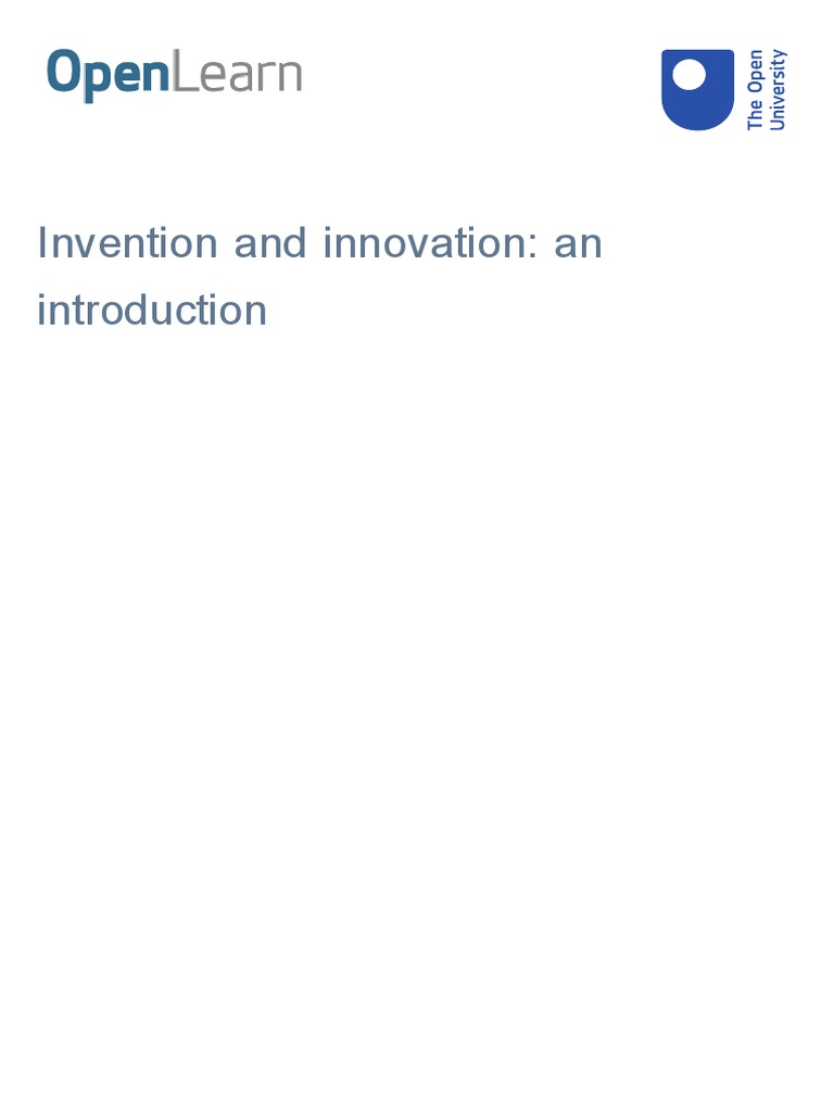 Invention and Innovation An Introduction Printable | PDF | Telephone ...