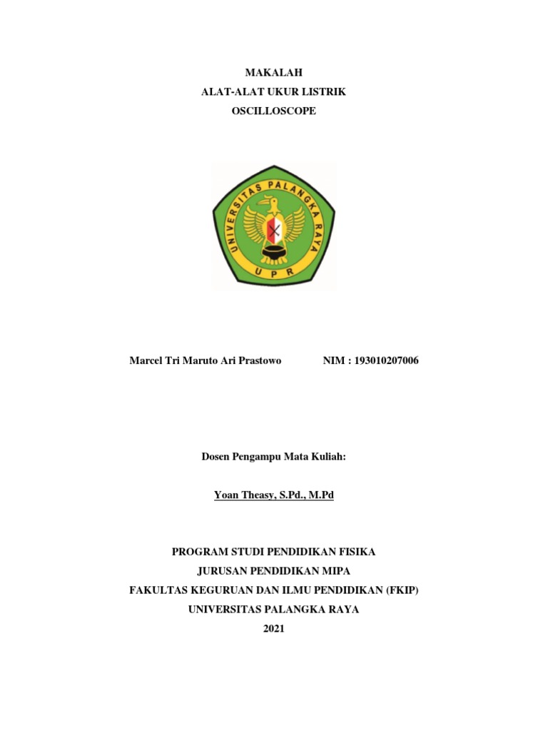 (Makalah Oscilloscope) Qwaszx | PDF | Sains & Matematika | Komputer