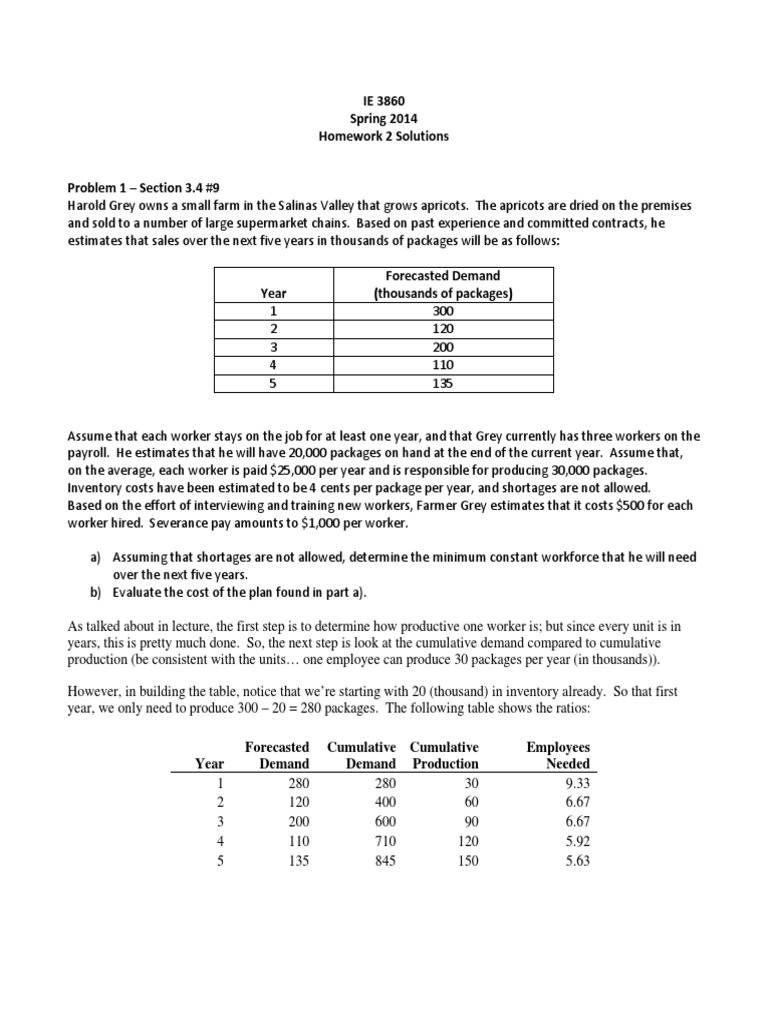 Excercises Section 3,4 | PDF | Inventory | Linear Programming